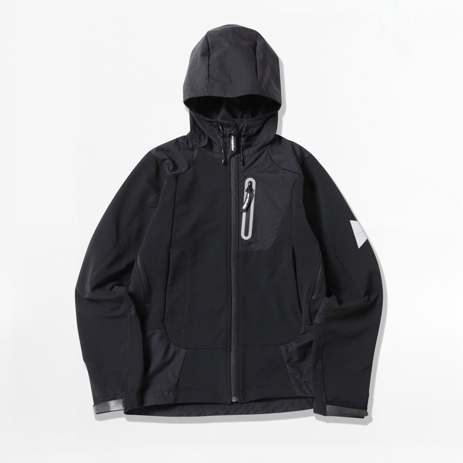 And Wander Shell Jacket Black | Lesthete