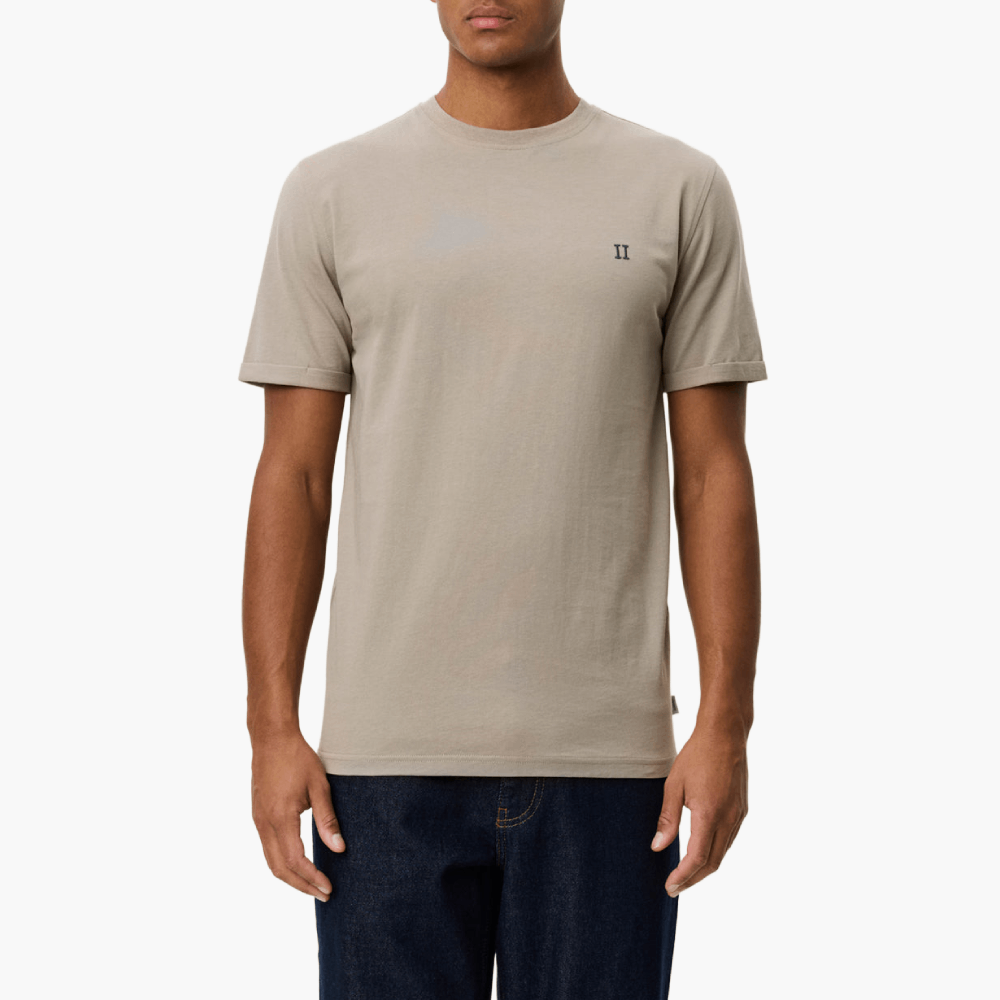 T-shirt Norregaard Contrast Laurel Oak Sand | Lesthete